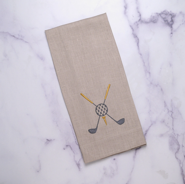 Crown Linen Designs Towel / Golf Motif - ANGEL OAK HOME